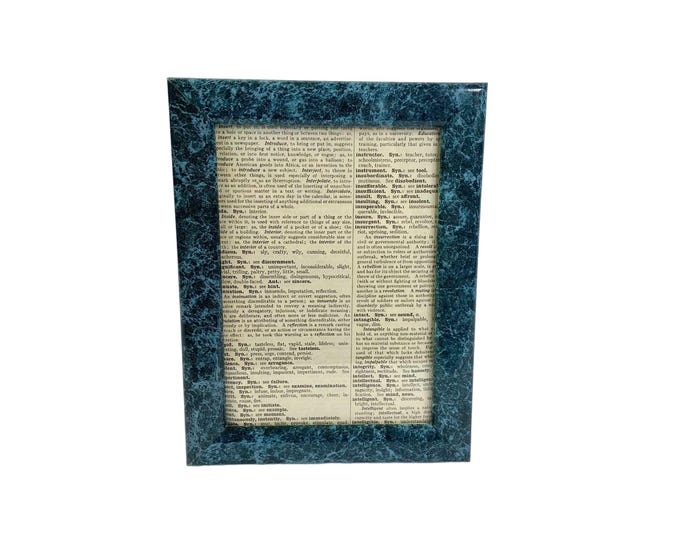 Faux Malachite Picture Frame 5x7 Photos Tabletop Wall Hanging - Etsy