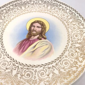 Ornate Gold Jesus Plate 10 Inch Religious Christian China Wall Decor - Etsy