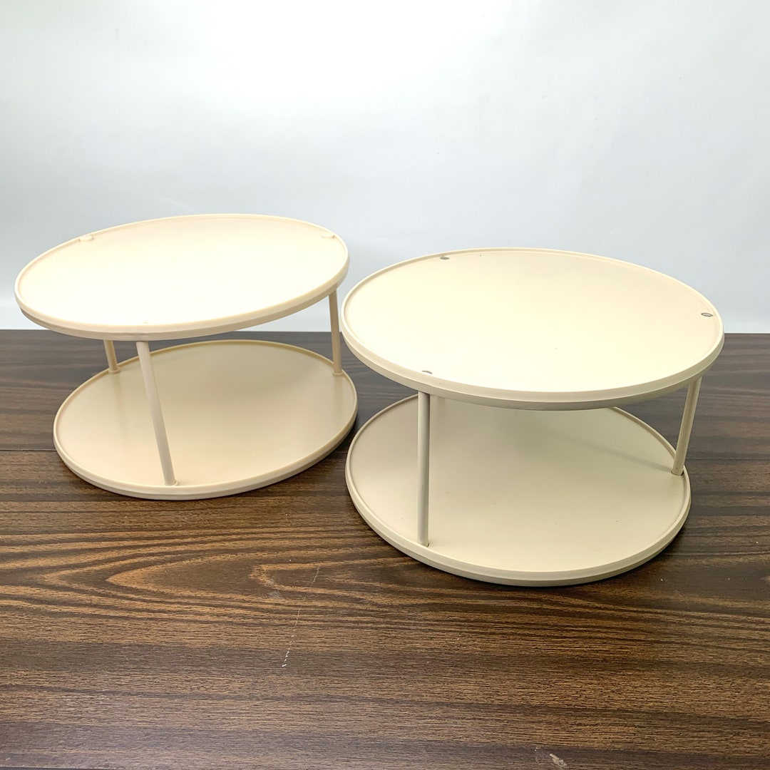 Rubbermaid Lazy Susan Turntable Almond Beige Retro Kitchen Storage - Etsy