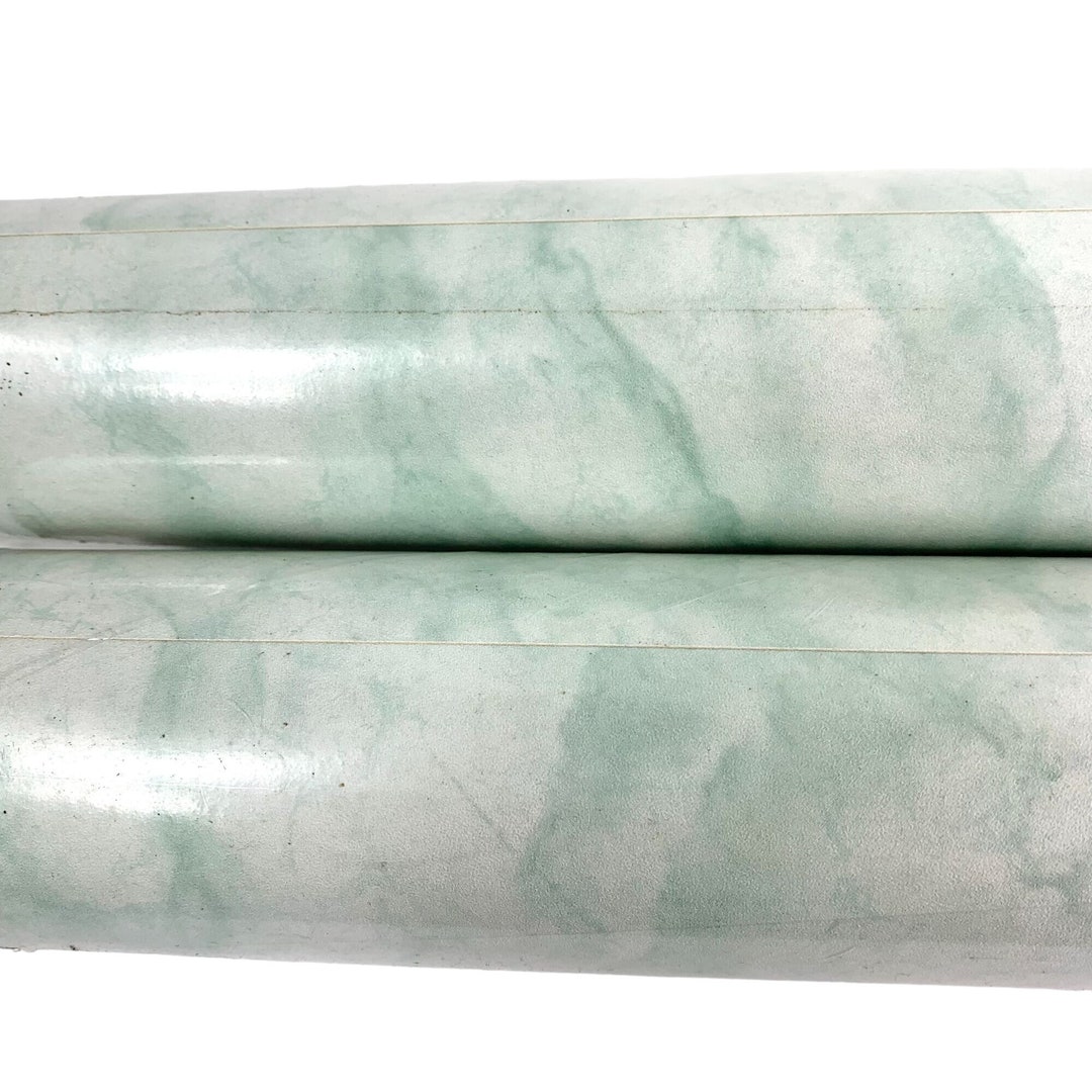 Green Marble Vinyl Wallpaper Two Rolls 119 Sq Ft 80s Vintage Retro - Etsy