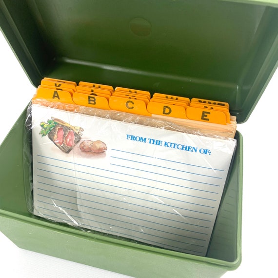 Plastic Index Card Box