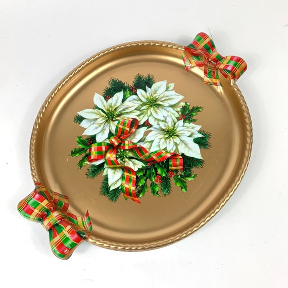 Plastic christmas platters store