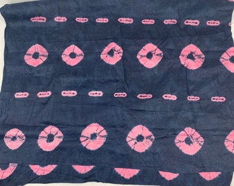 Shibori Blue Fabric Shibori Organic and Loose Lines and - Etsy