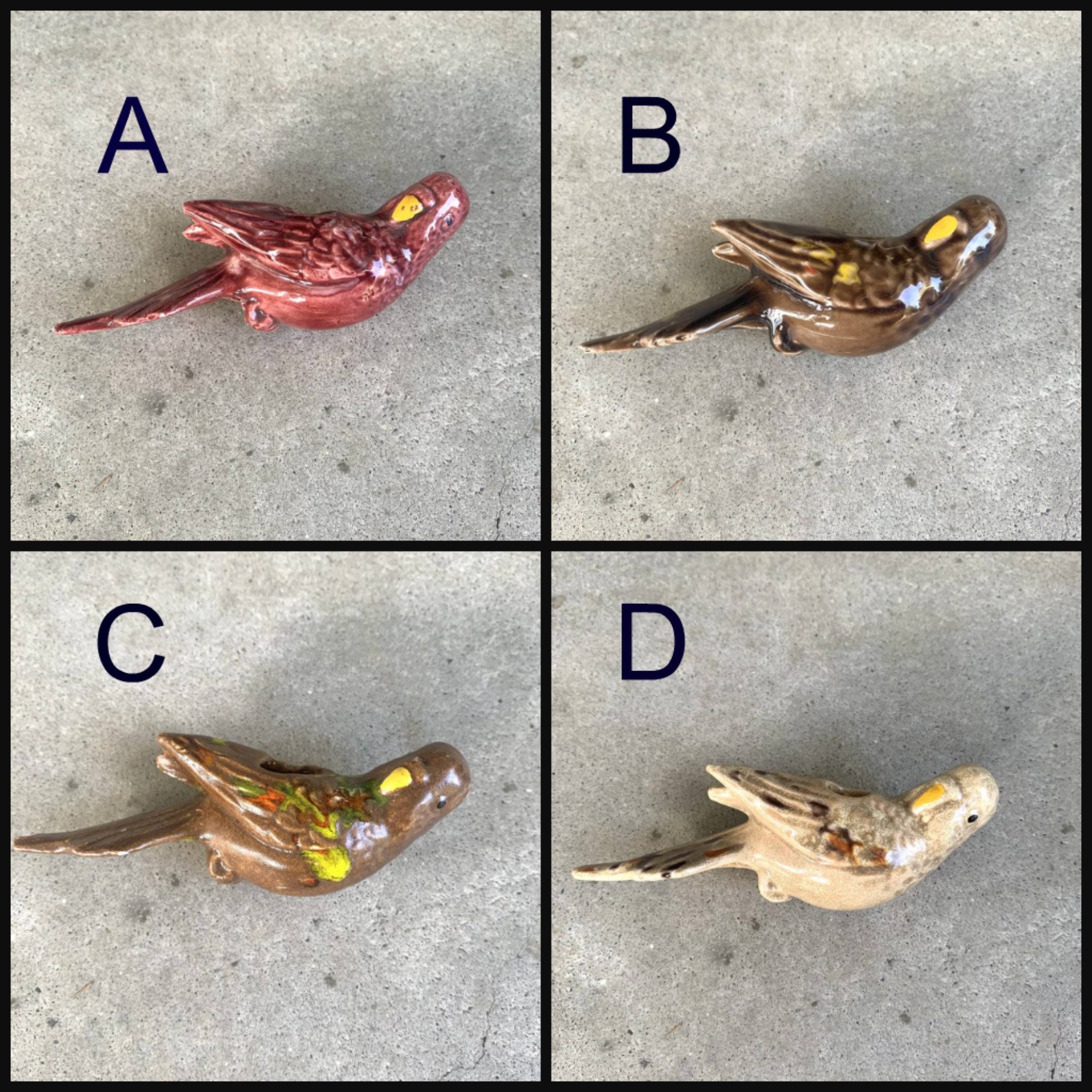 Single Large Ceramic Macrame Bead Parakeet or Candle Topper | Etsy