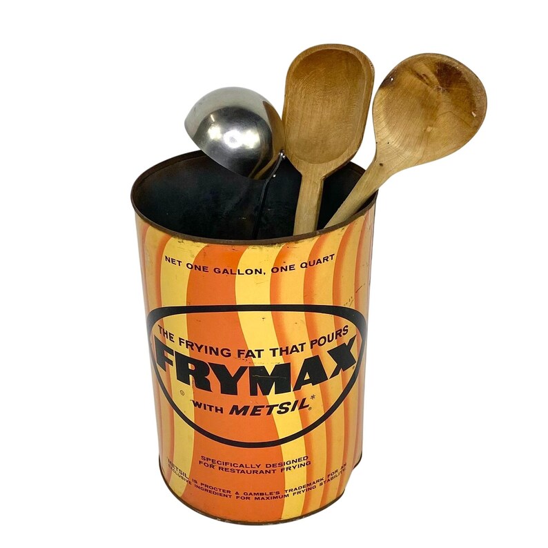 Large MCM Metal Frymax Cooking Fat Can Empty Oil Tin Advertising - Etsy ...
