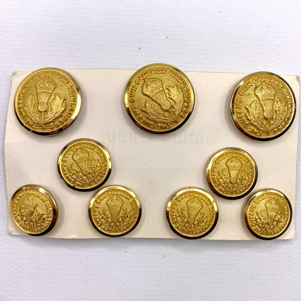 Gilt Buttons - Etsy