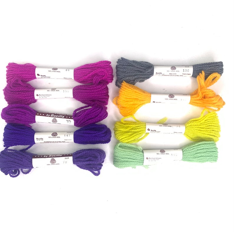 Bucilla Persian Needlepoint & Crewel Wool 10 Yd Skeins Several Colors ...