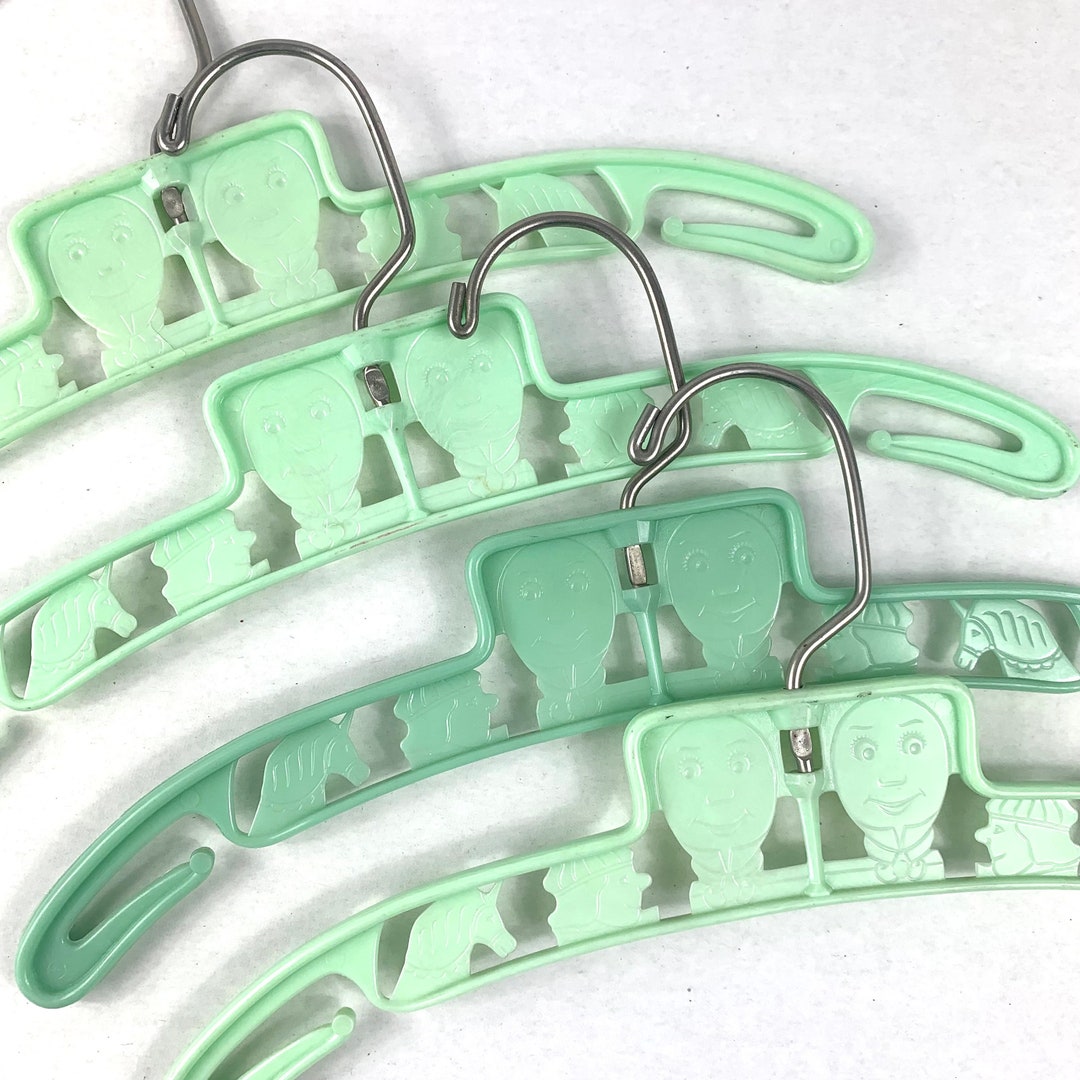 Mint Green Humpty Dumpty Kids Vintage Clothes Hangers Children Nursery ...