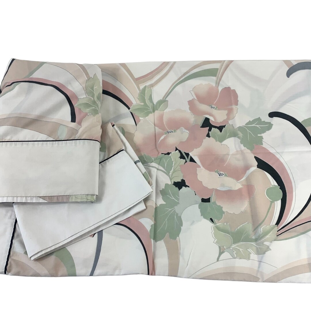 Springmaid Anastasia Queen Flat Sheet Pillowcases 80s Vtg Art - Etsy