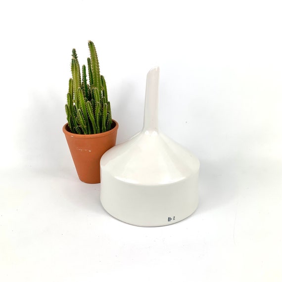 Coors USA Vintage White Porcelain Filter Funnel Industrial 7" Diameter ...