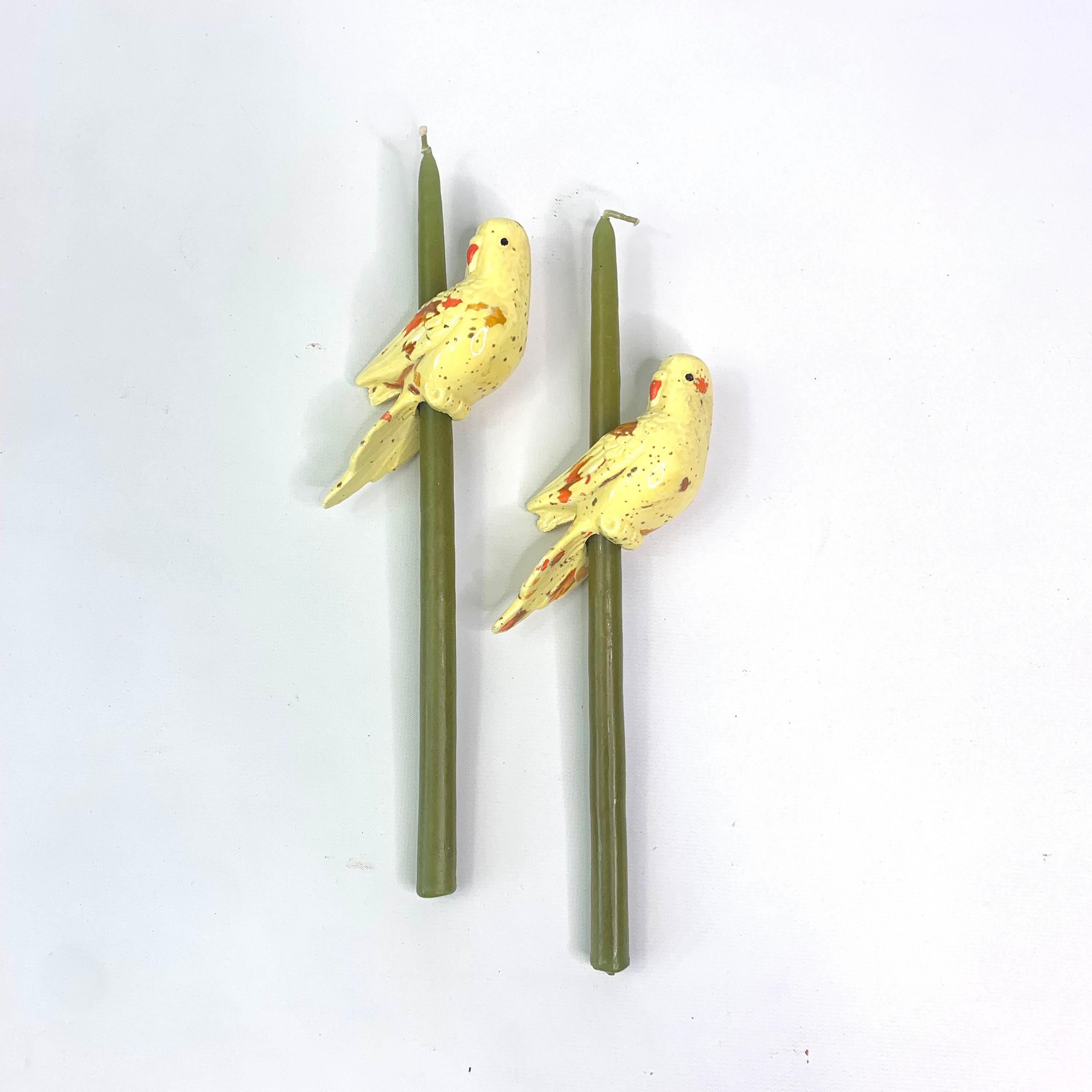 Single Large Ceramic Macrame Bead Parakeet or Candle Topper | Etsy