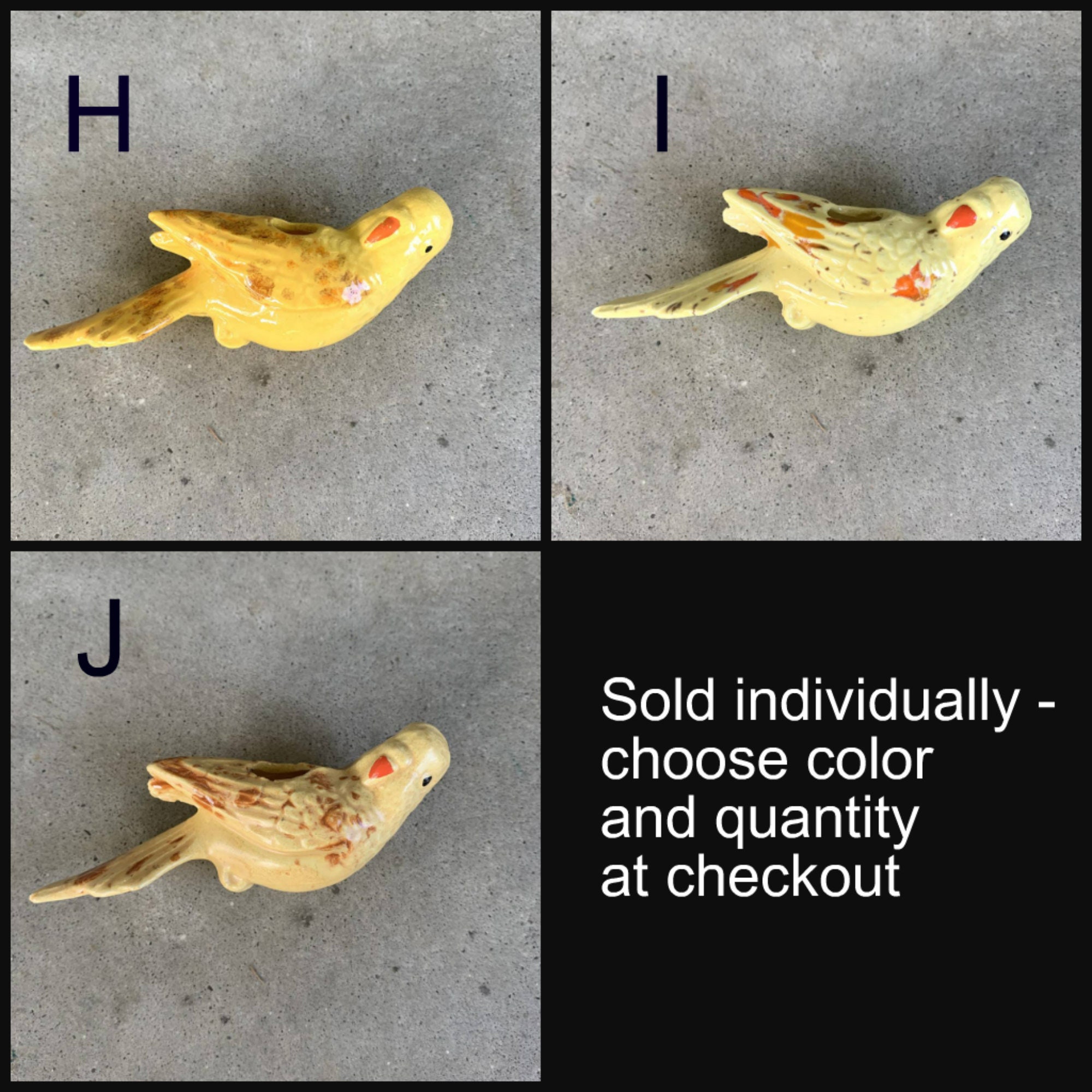 Single Large Ceramic Macrame Bead Parakeet or Candle Topper - Etsy