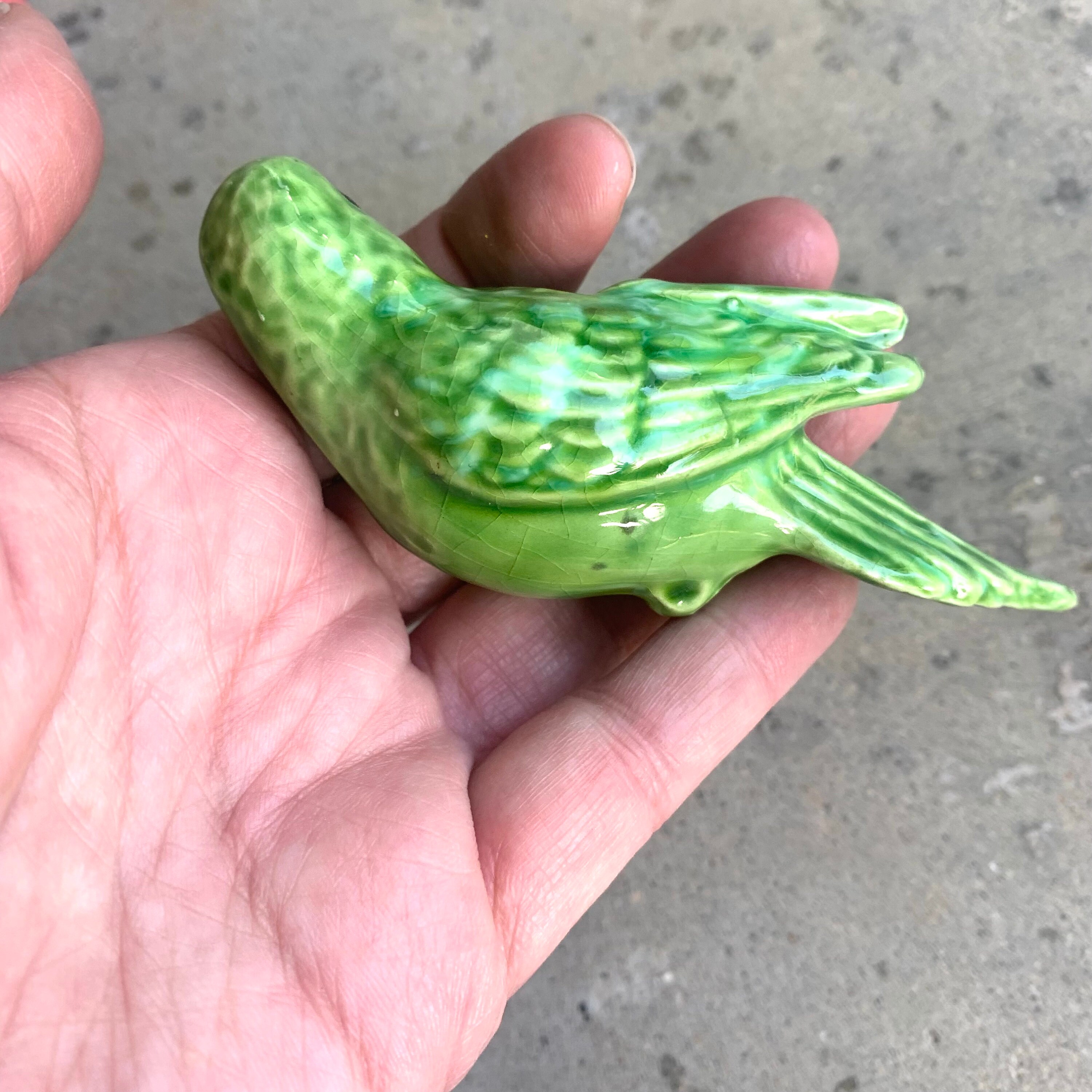 Single Large Ceramic Macrame Bead Parakeet or Candle Topper - Etsy