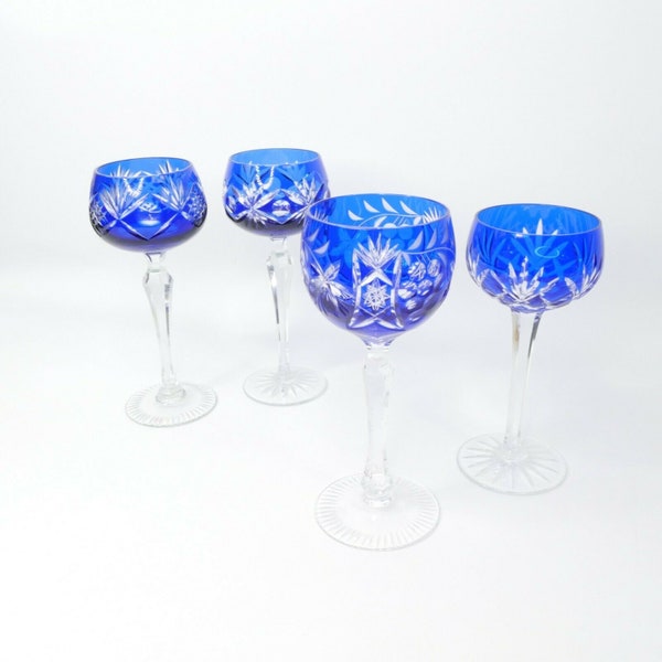 Cobalt Blue Goblets - Etsy