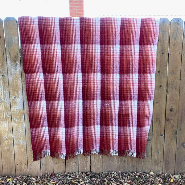 Red Plaid Sofa Throw - Etsy