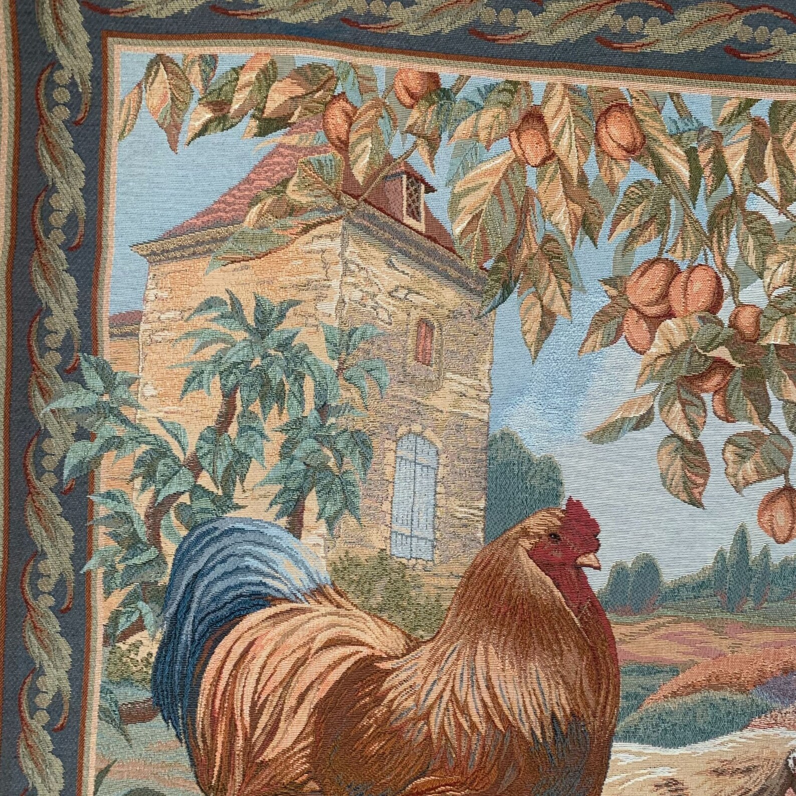 Large Rooster Wall Tapestry French Country Kitchen Vintage Farmhouse ...