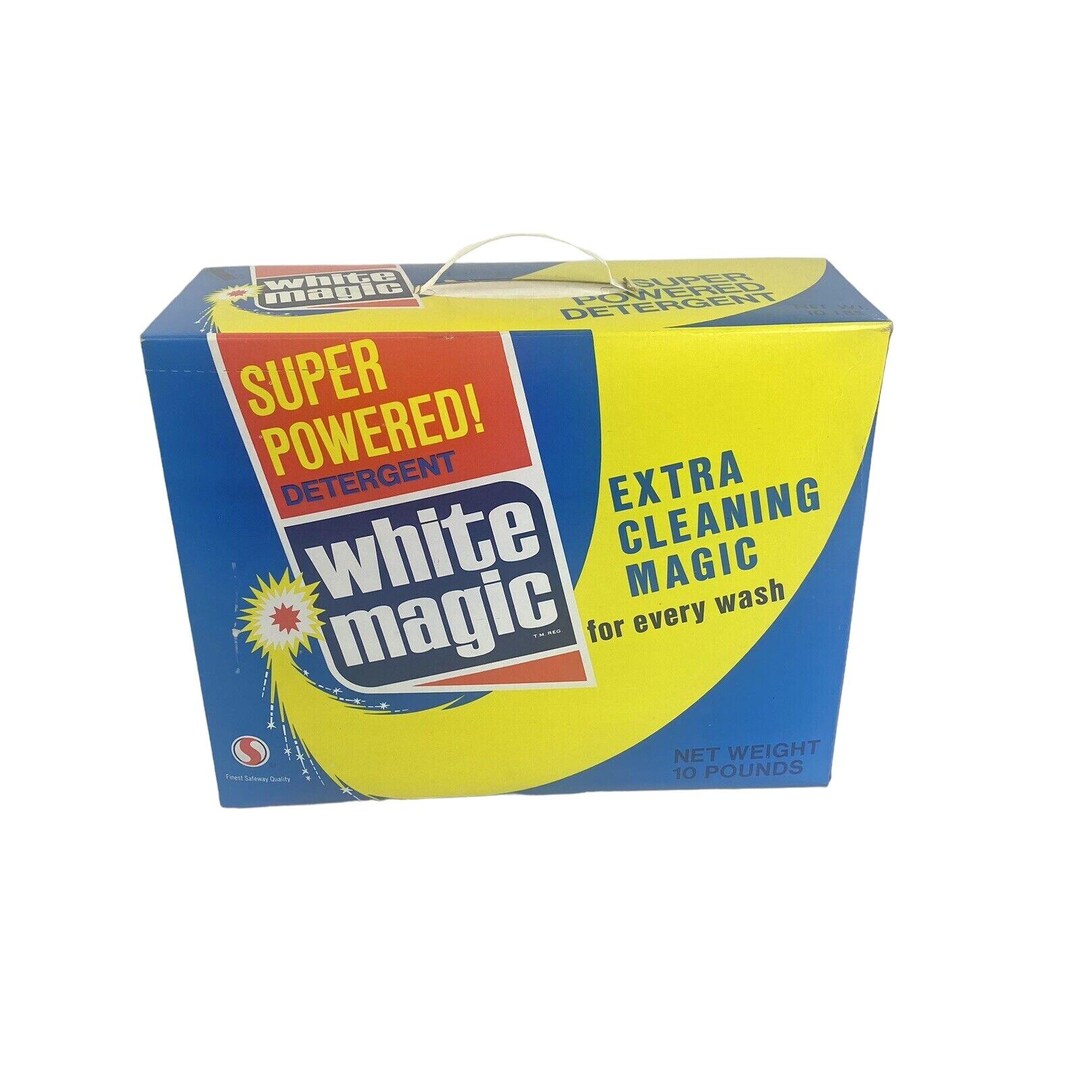 Vintage White Magic Laundry Detergent Box: 1960s-70s Full NOS Prop - Etsy