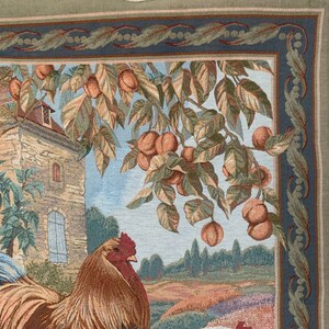 Large Rooster Wall Tapestry French Country Kitchen Vintage Farmhouse ...