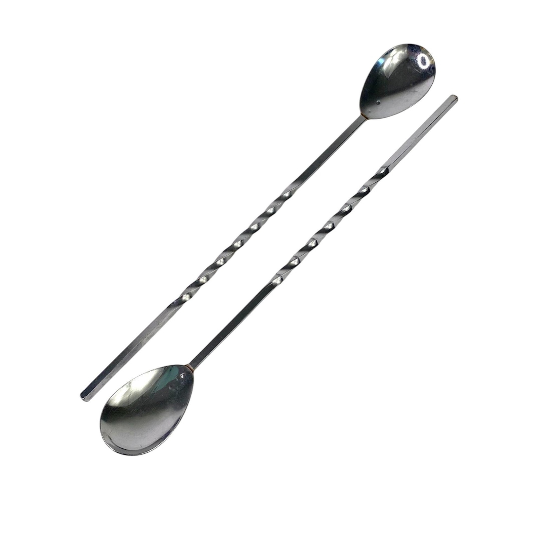 MCM Cocktail Muddler Swizzle Sticks Vintage Stainless Steel Long Handle ...