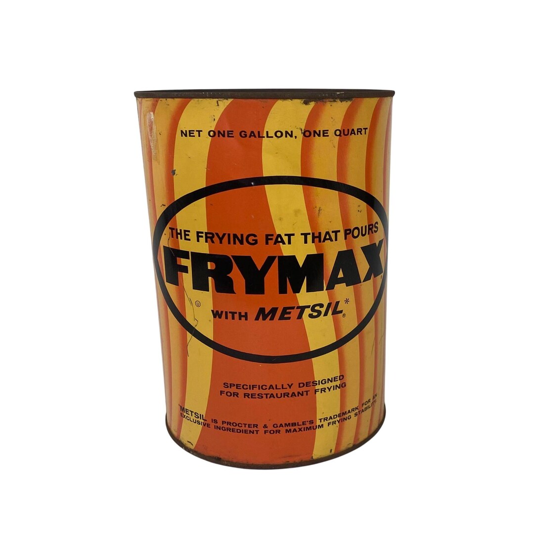 Large MCM Metal Frymax Cooking Fat Can Empty Oil Tin Advertising - Etsy