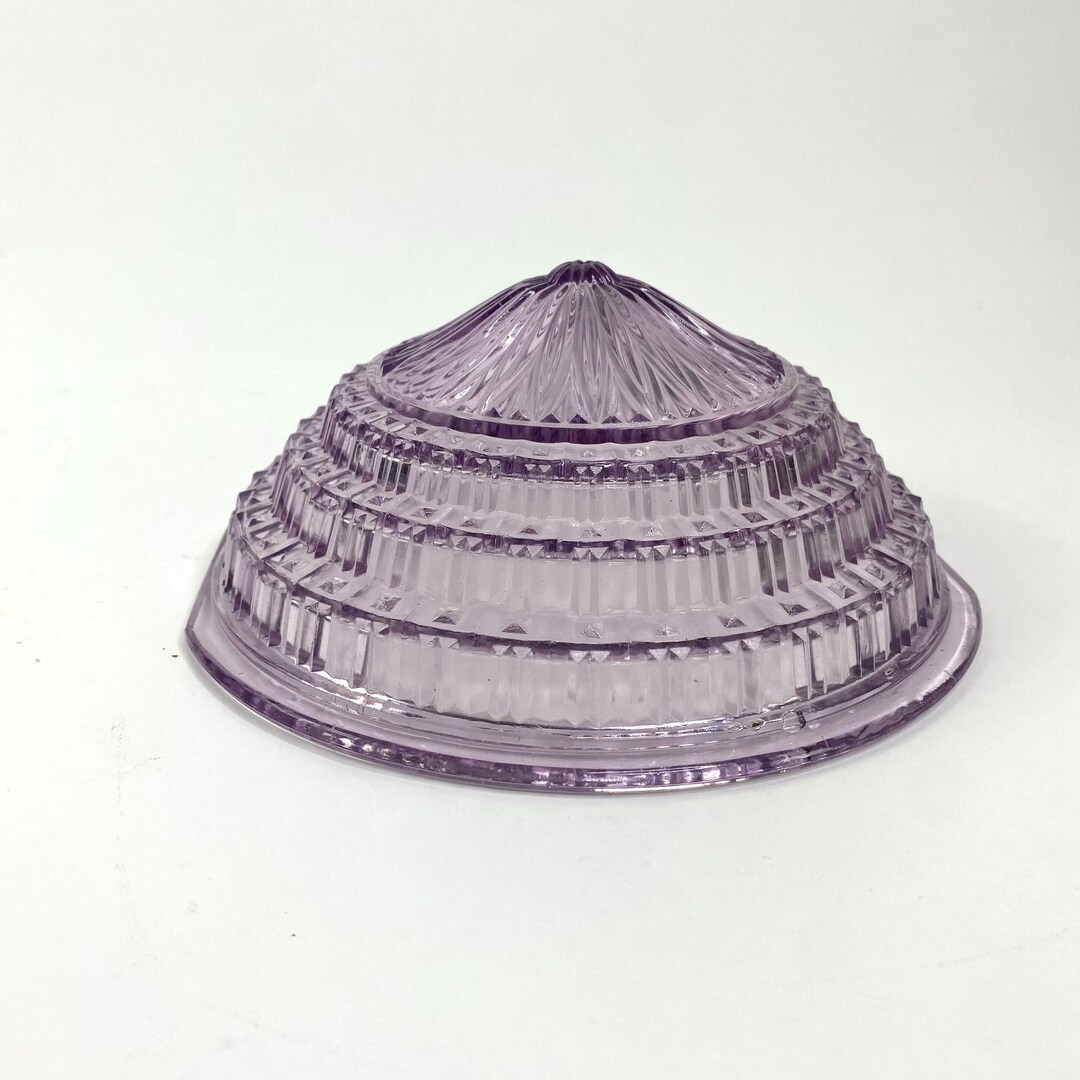 Antique Art Deco Amethyst Glass Ceiling Mount Light Fixture Shade - Etsy