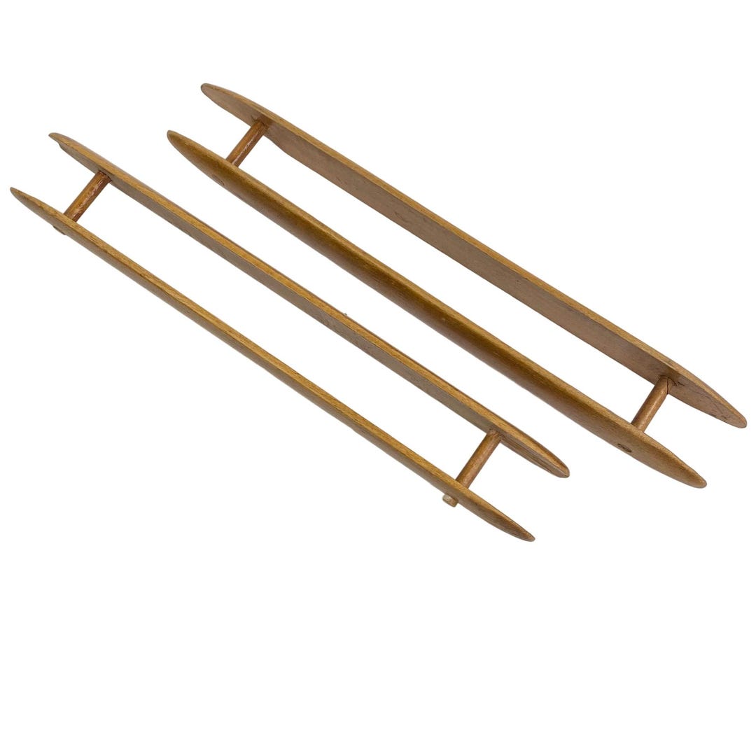Pair of Antique Wooden Looms Weaving Rag Shuttles Primitive Decor - Etsy