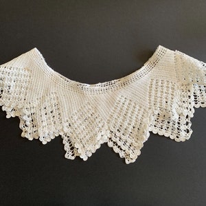 White Scalloped Edge Wide Crochet Handmade Tatted Lace Vintage Trim - Etsy