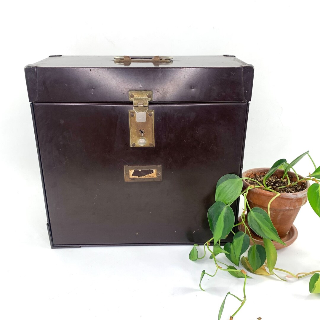 Industrial Brown Sheet Metal Locking Box Mystrong File Storage - Etsy