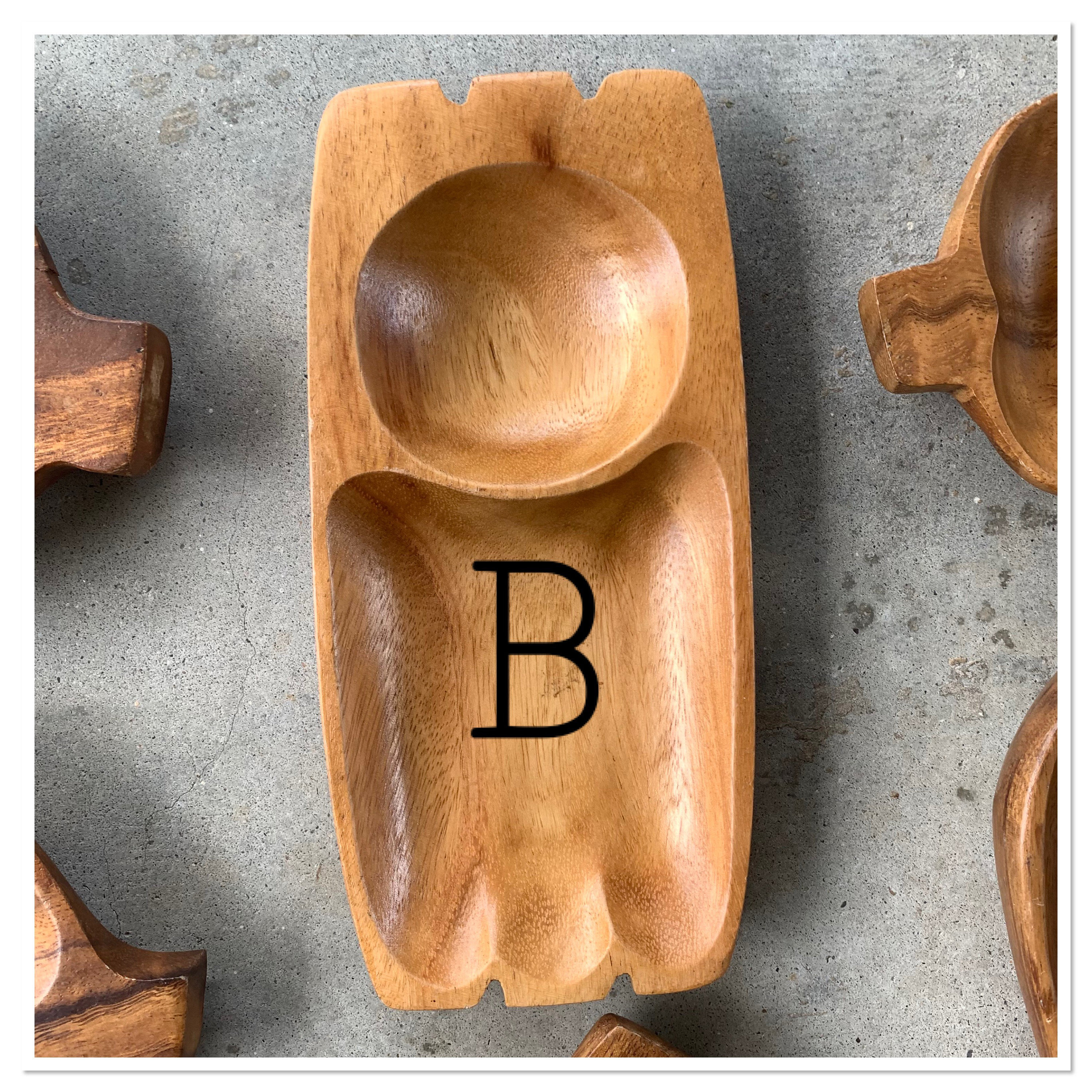 Monkey pod wood dish Your Choice serving trinket bowl | Etsy