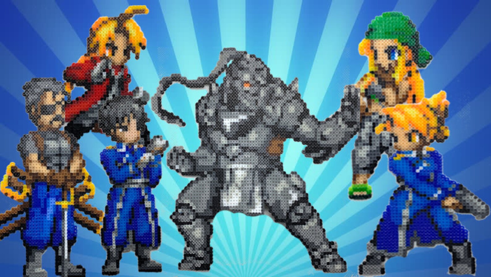 Full Metal Alchemist X FFBE Hand Made Mini Bead Art - Etsy