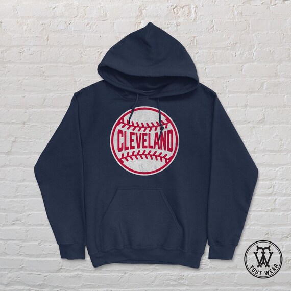 Vintage Cleveland Baseball Stitches Hoodie | Etsy