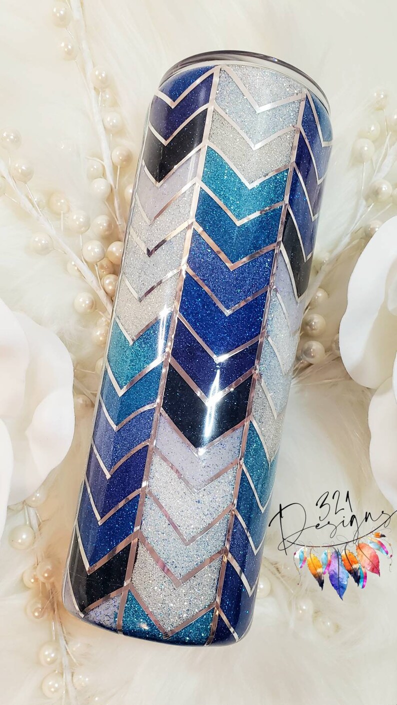 Chevron Pattern Patterned Tumbler Multi Colored Tumbler - Etsy