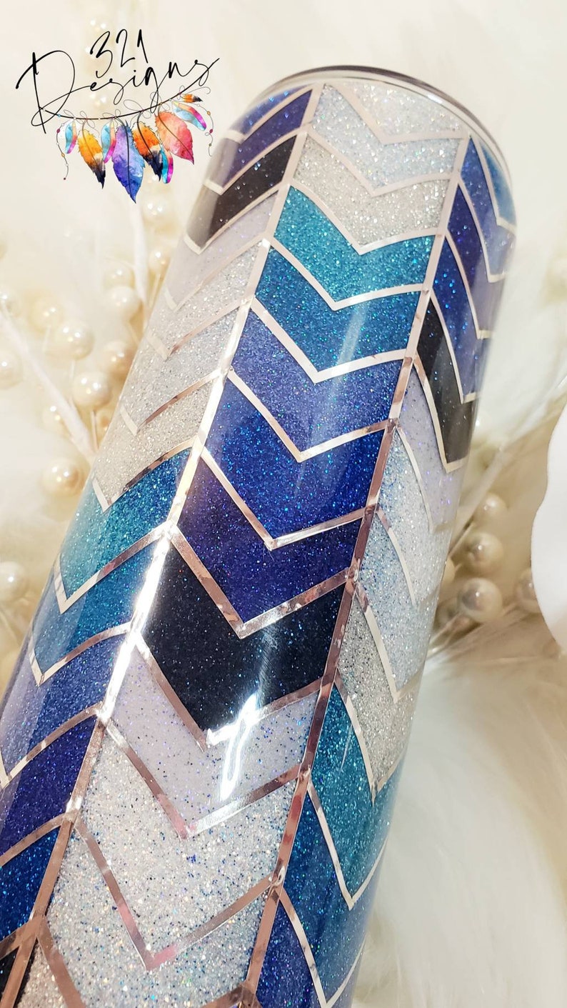 Chevron Pattern Patterned Tumbler Multi Colored Tumbler - Etsy