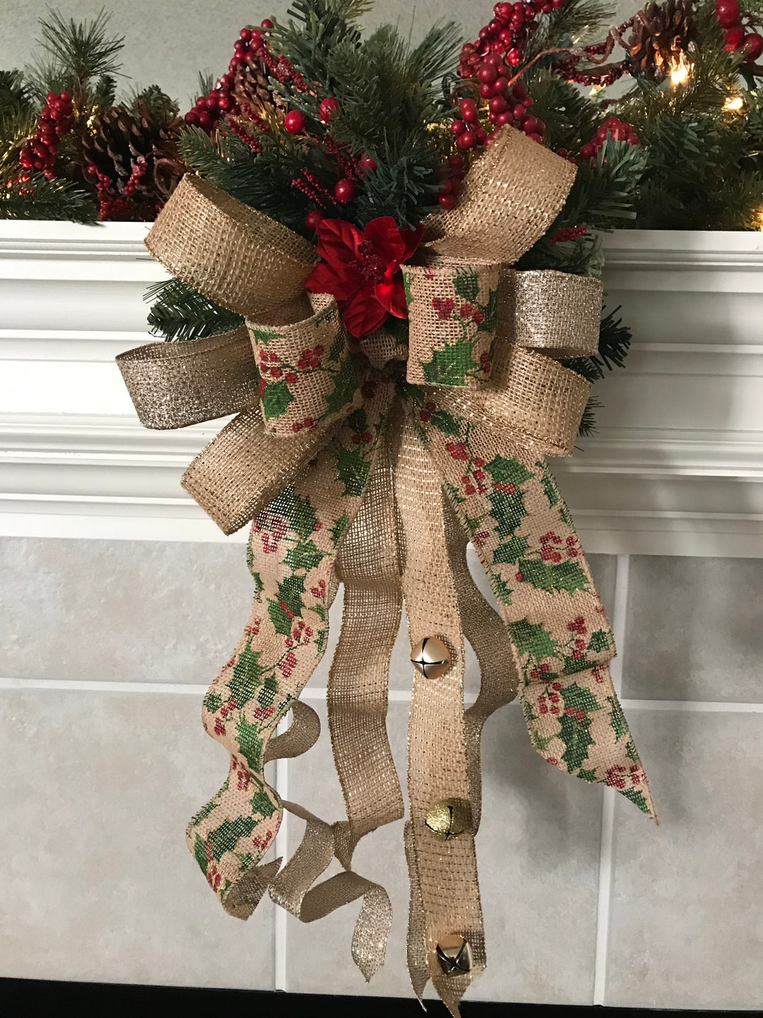 Gorgeous Holiday Bow or Centerpiece - Etsy