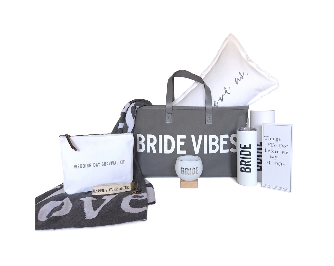 Luxe Bridal Shower Gift Set - Bride Vibes Gift Package - Engagement ...