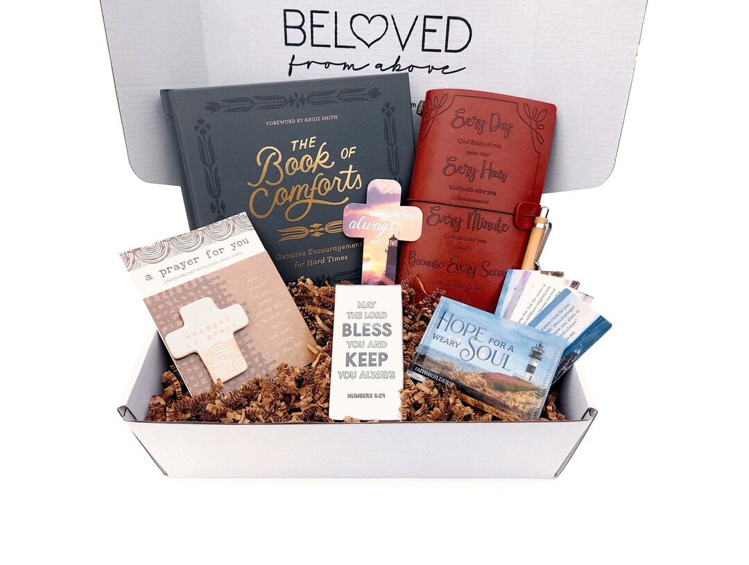 Sympathy Gift Package | Book of Comforts, Journal, Scripture Cards - Etsy