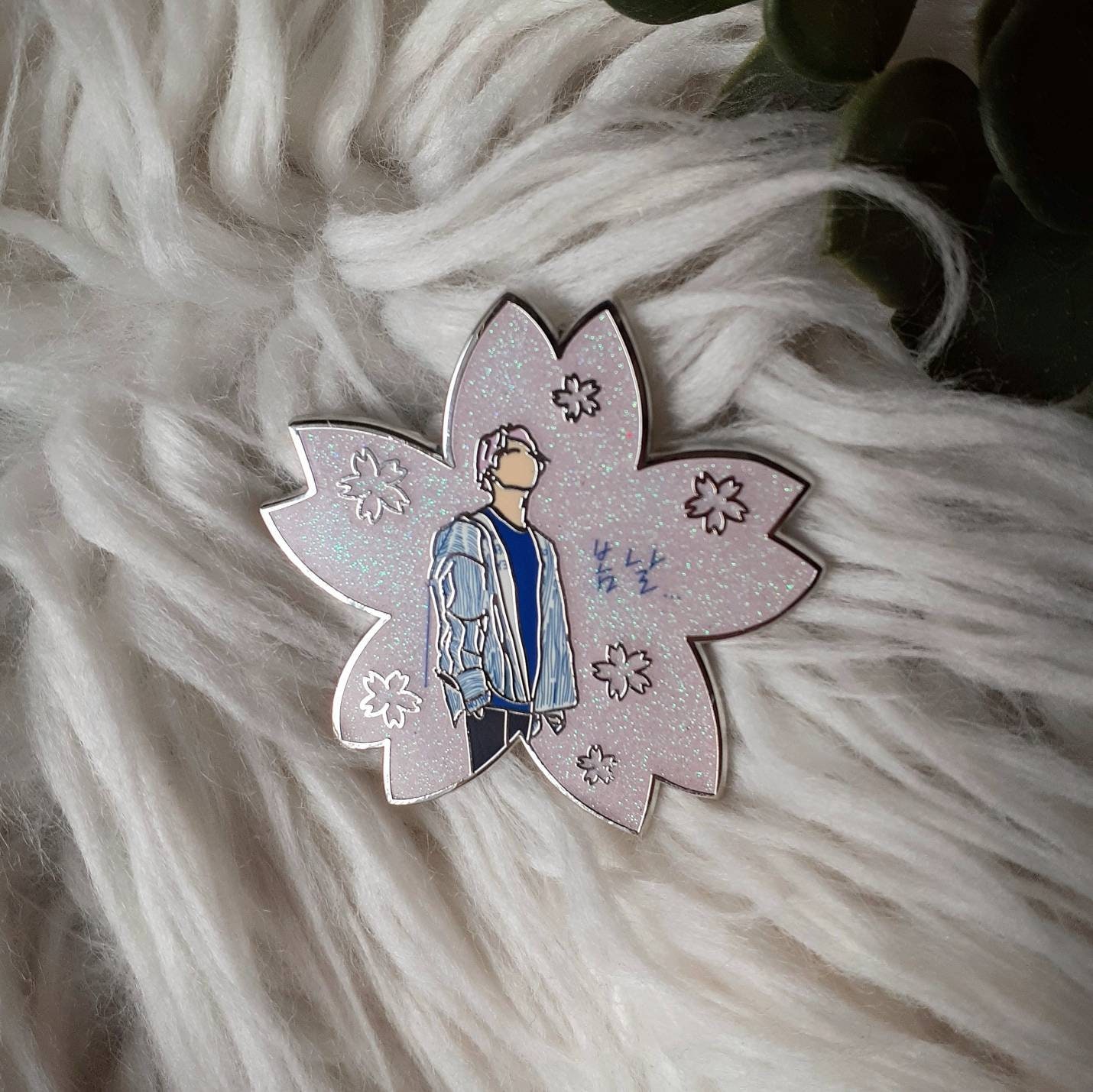 Spring Day Jimin Enamel Pin Sakura Flower - Etsy