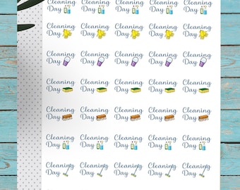 Cleaning Planner Stickers - Etsy