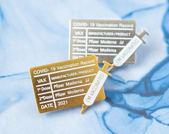 Covid Vaccine Pin - Etsy