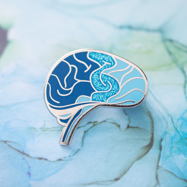 Brain Pin - Etsy