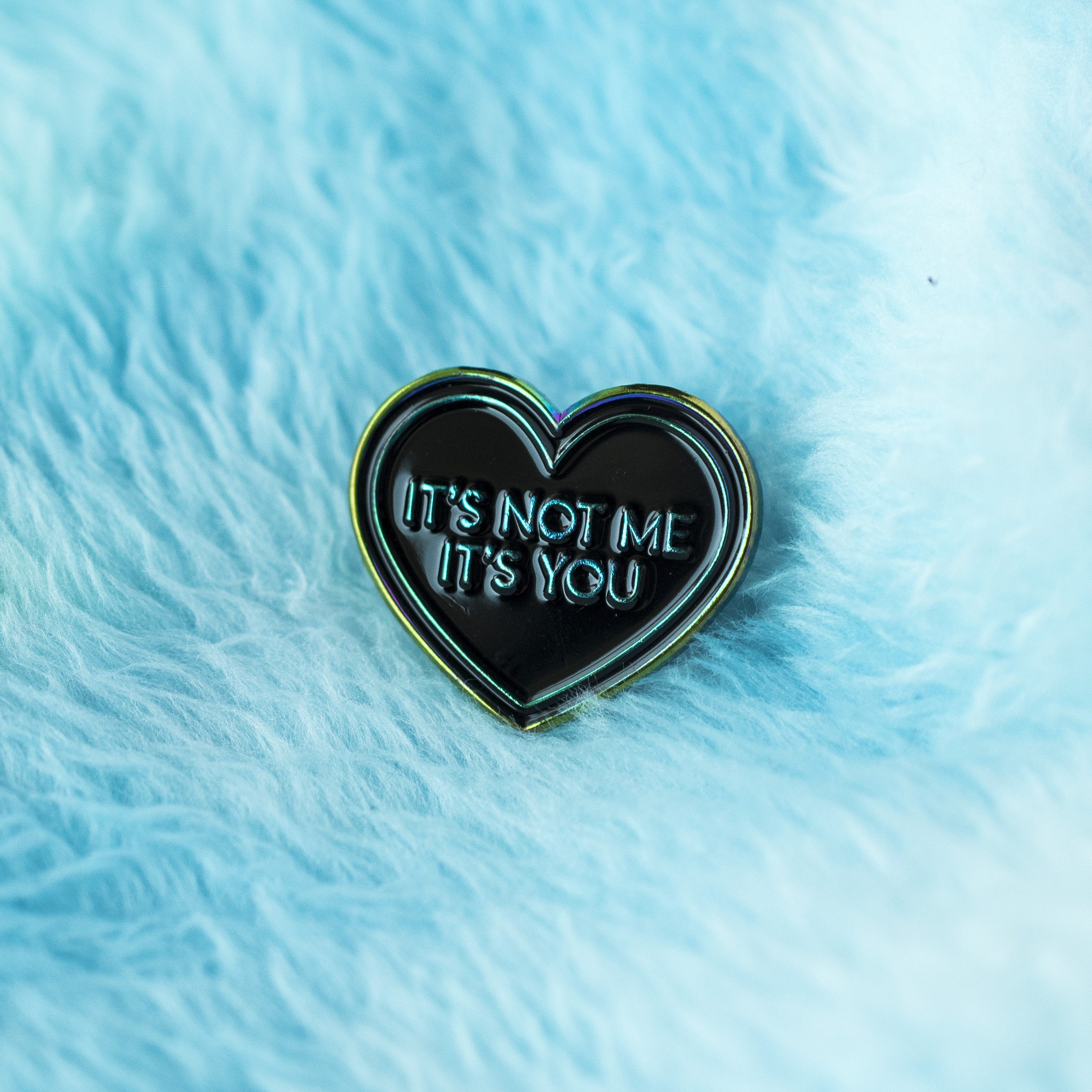 It's Not Me Pin Rainbow Metal and Black | Etsy