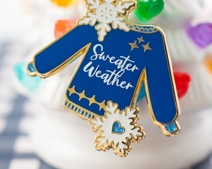 Sweater Weather Pin - Etsy