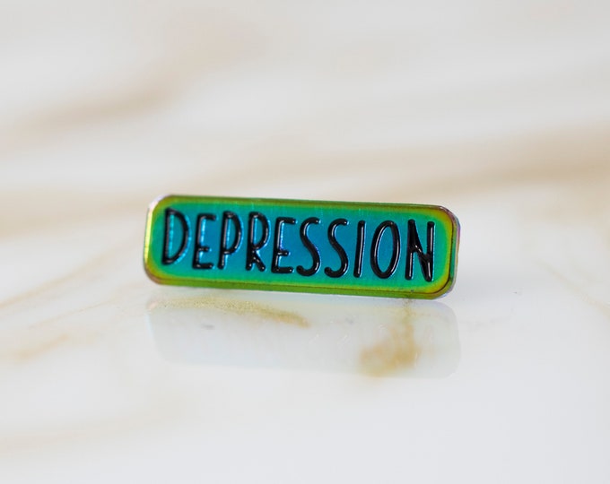 Wear Your Label Pin - Depression - All Colors - Last Chance Sale - Etsy