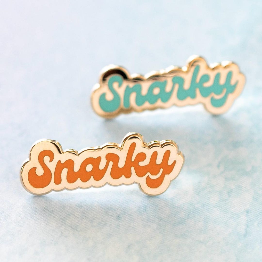 Snarky Logo Pin - Etsy