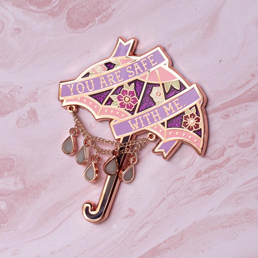 You're Safe With Me Pin - Limited Edition - Copper Plated - Etsy