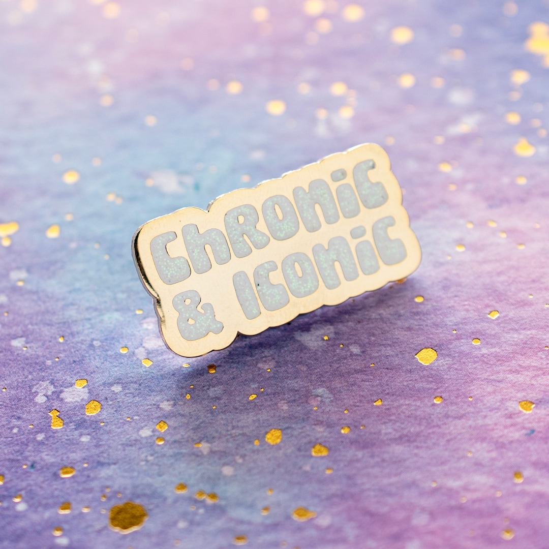 Chronic and Iconic Pin - Gold Plated - Etsy