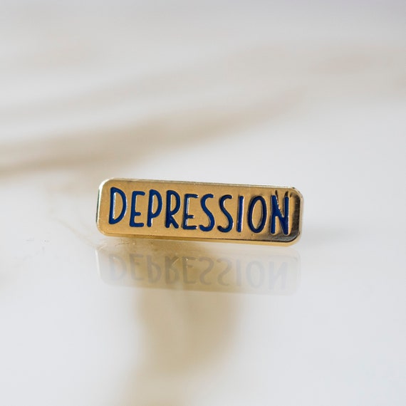 Wear Your Label Pin Depression All Colors | Etsy