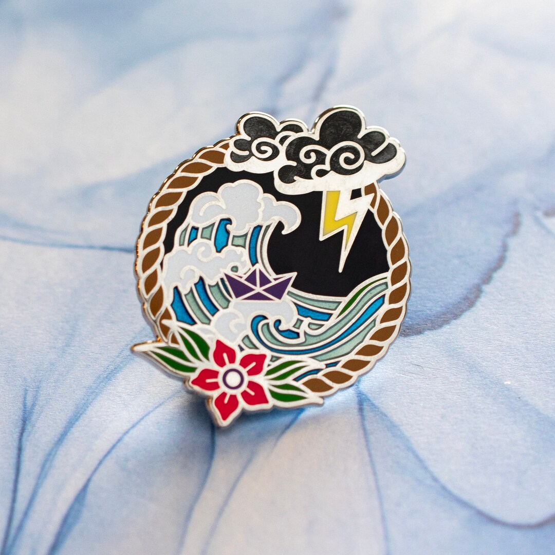 Weather the Storm Pin - Silver Plated - Etsy