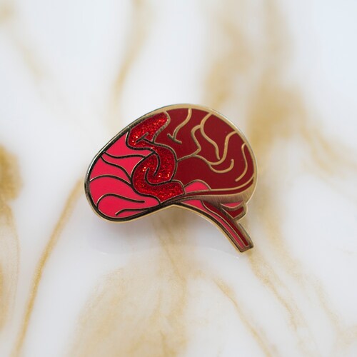 Galaxy in the Brain Pin - Etsy