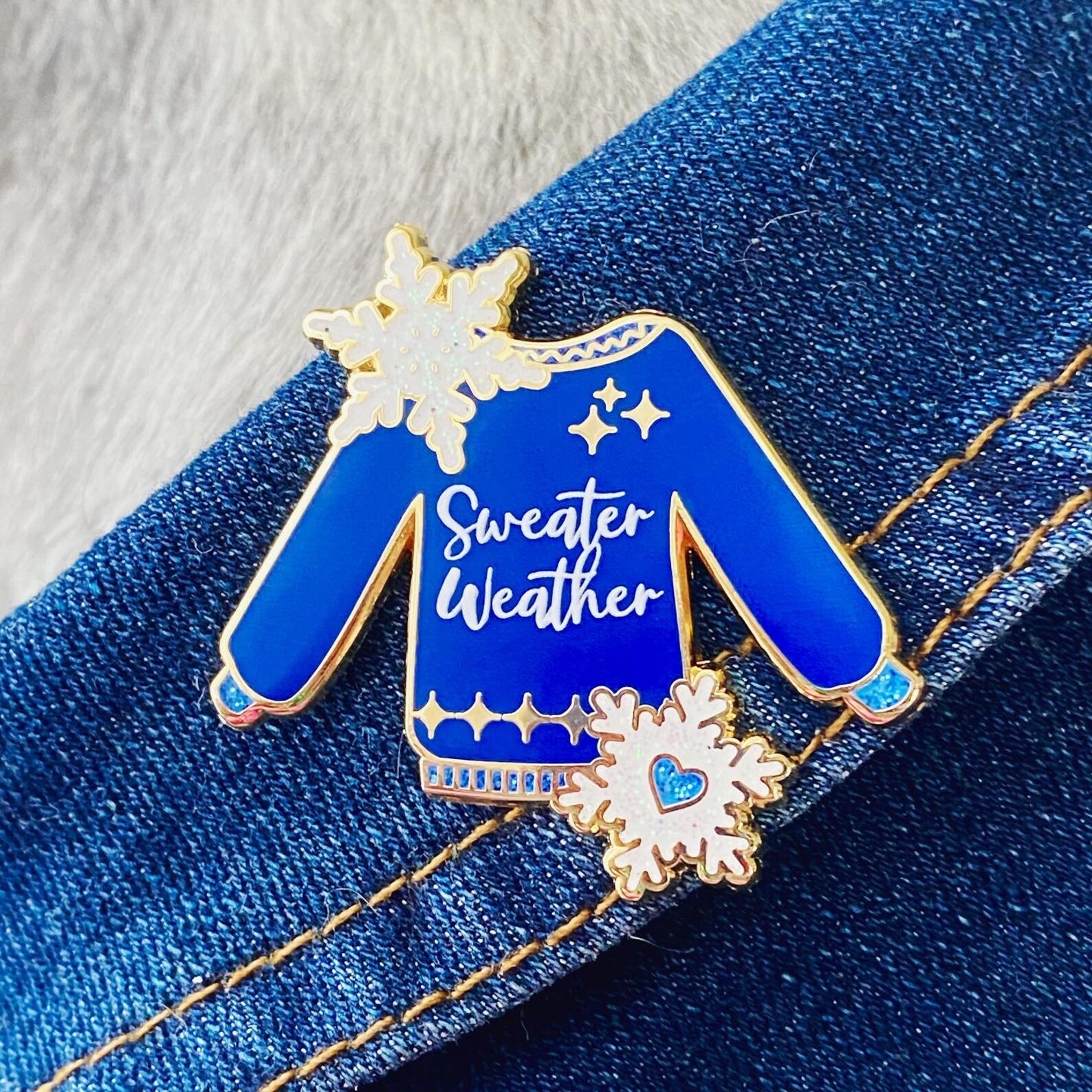 Sweater Weather Pin - Etsy